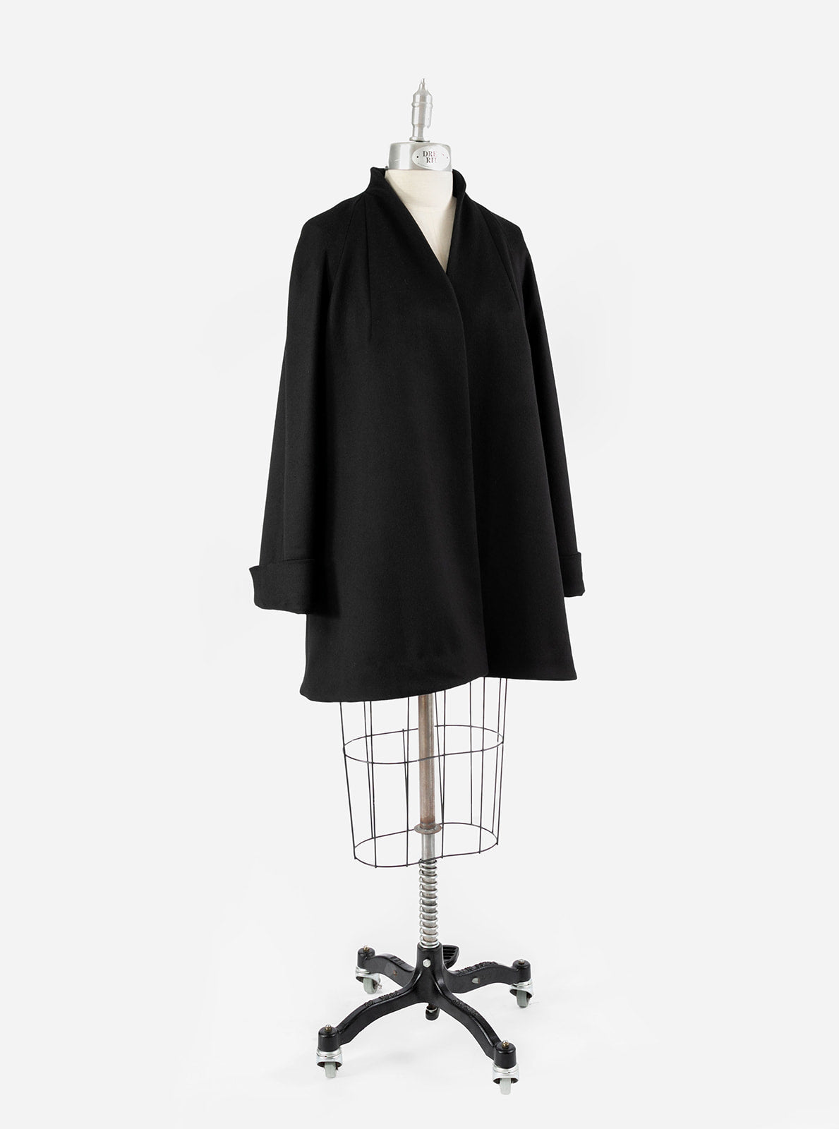 Women's Wool Swing Coat - Adult - Black – The Checkroom